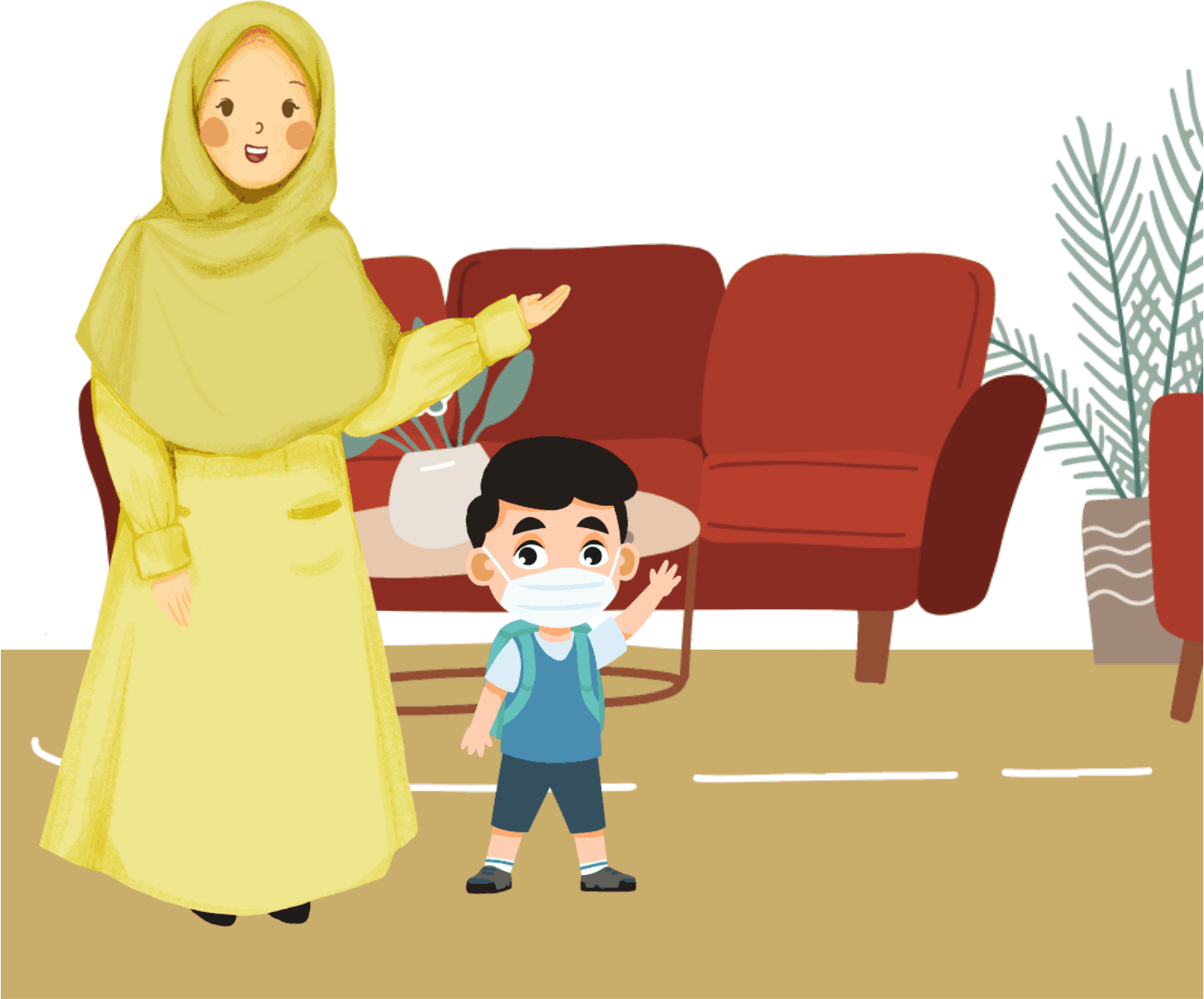 Pakailah Masker ketika Batuk dan Pilek - LEGUTY KIDS